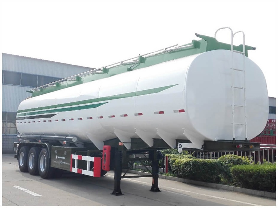 3 Axles 45m3 Aluminum fuel tank semi trailer